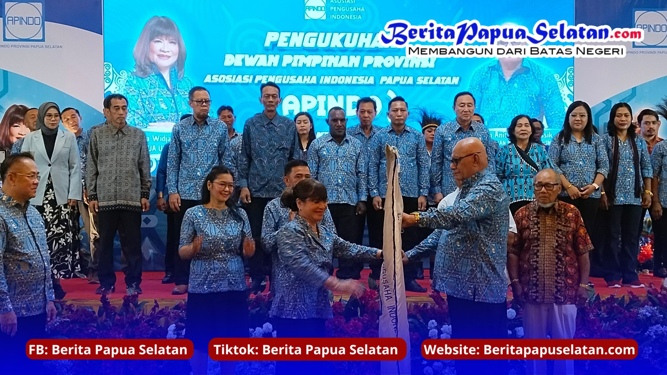 Sah! Ketum Shinta Kukuhkan APINDO Papua Selatan, Herman Anitu Basik Basik Komit Majukan Iklim ...